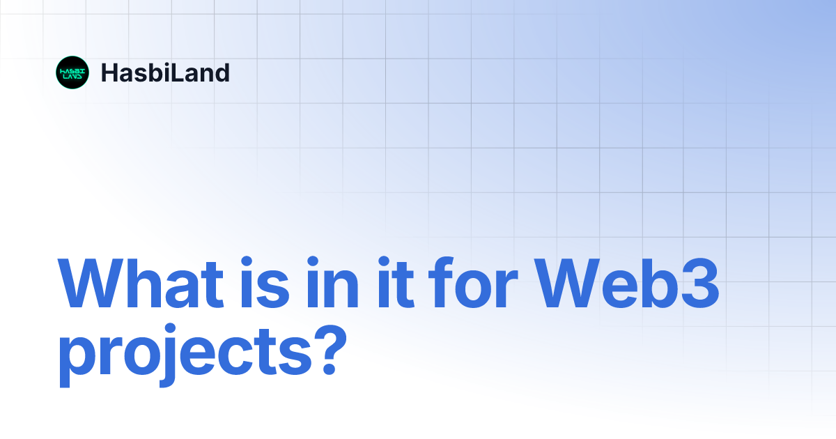 What is in it for Web3 projects? | HasbiLand