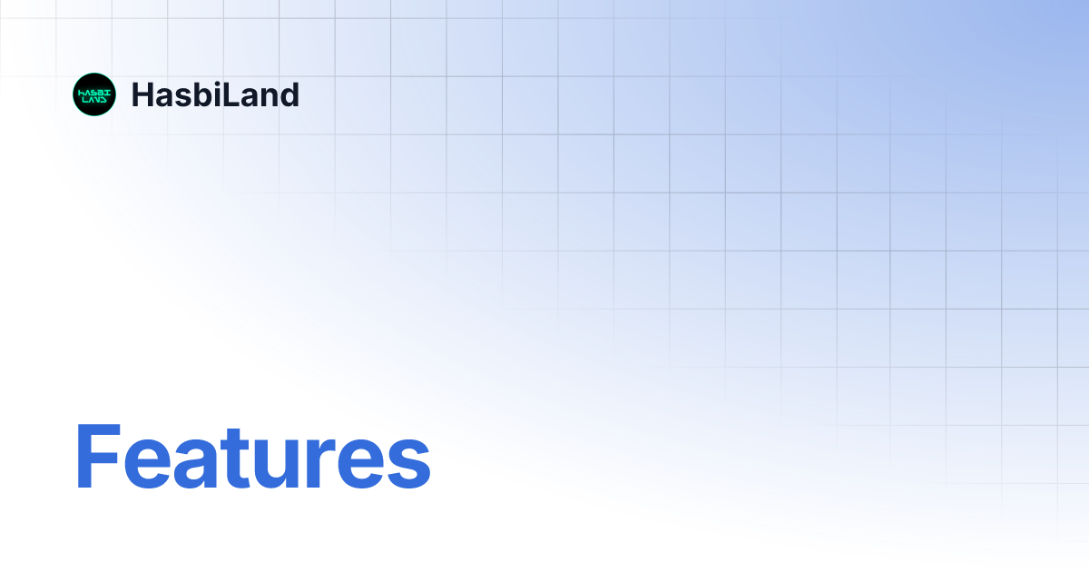 Features | HasbiLand